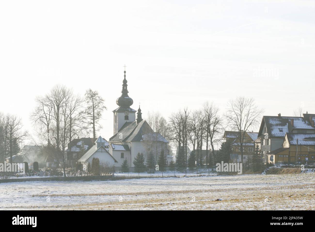 Church of Mary Magdalene in Odrowaz, Poland Stock Photo - Alamy