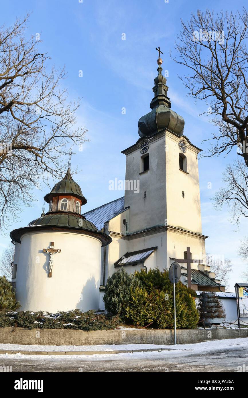 Church of Mary Magdalene in Odrowaz, Poland Stock Photo - Alamy