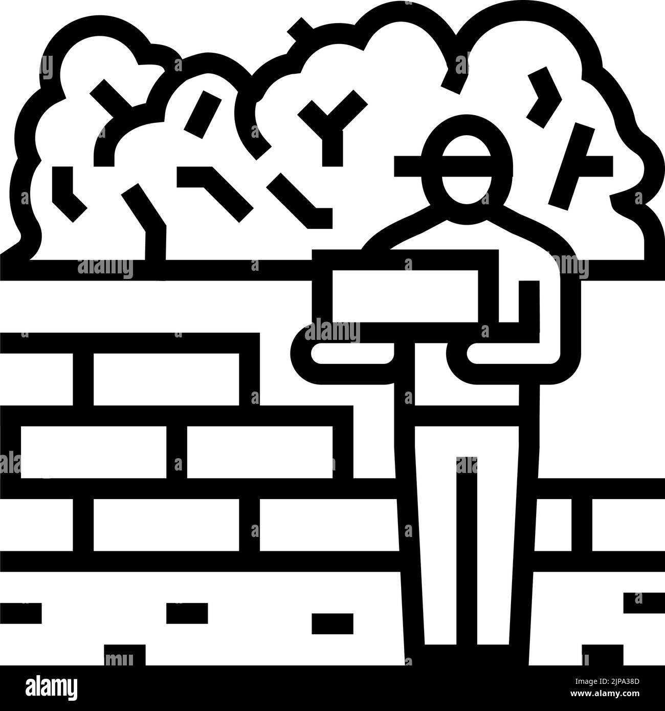 brickwork services line icon vector illustration Stock Vector Image ... brickwork services line icon vector illustration Stock Vector Image ...