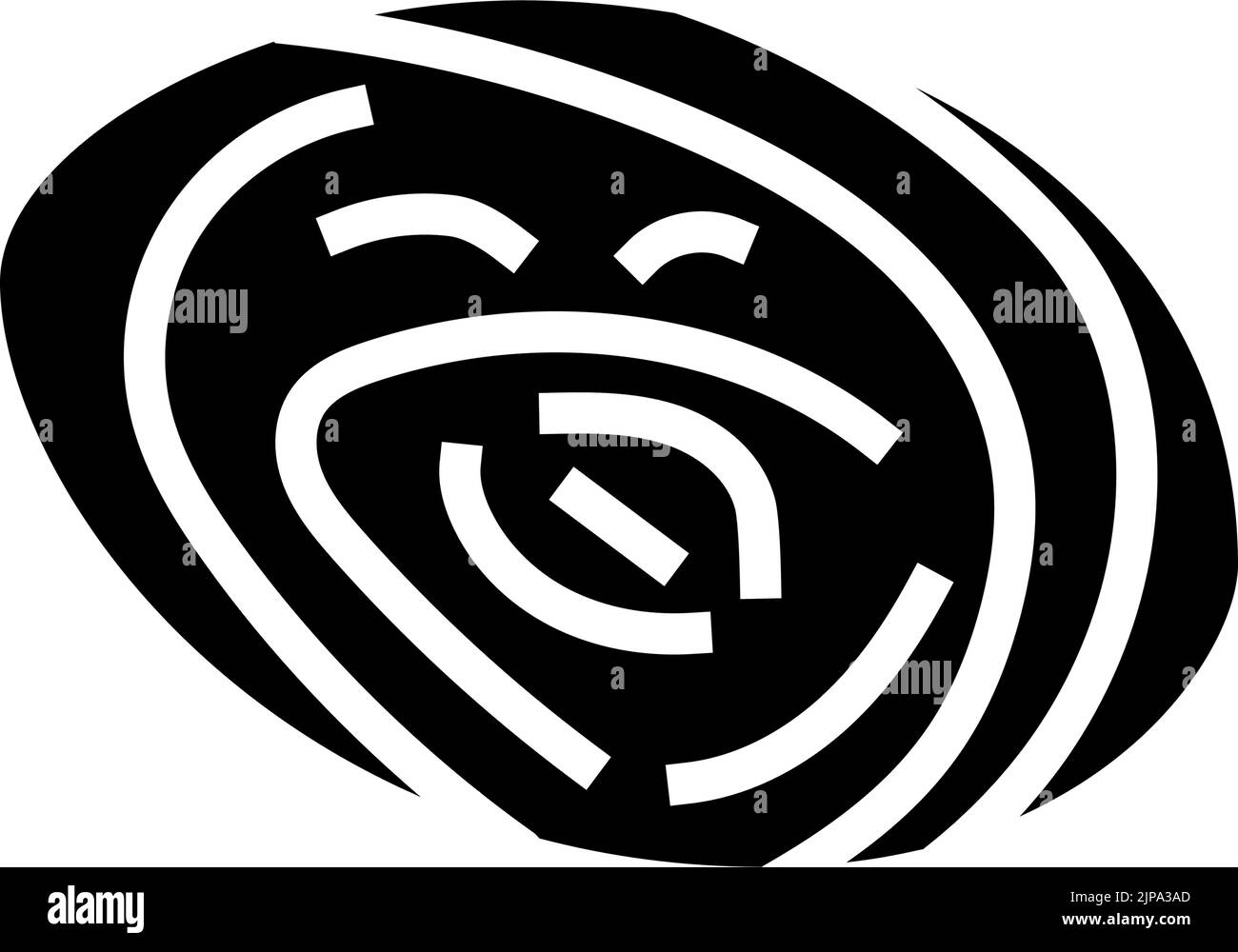 abalone sea shell beach glyph icon vector illustration Stock Vector ...