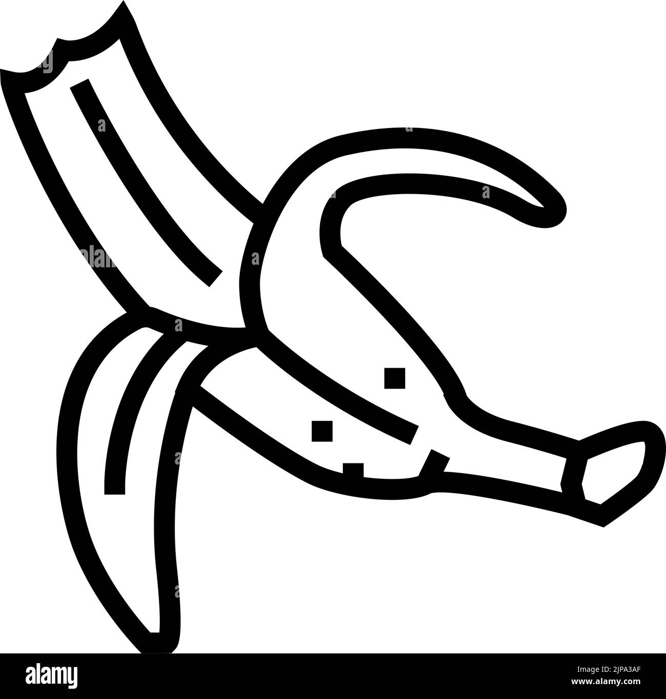 eat banana line icon vector illustration Stock Vector Image & Art - Alamy