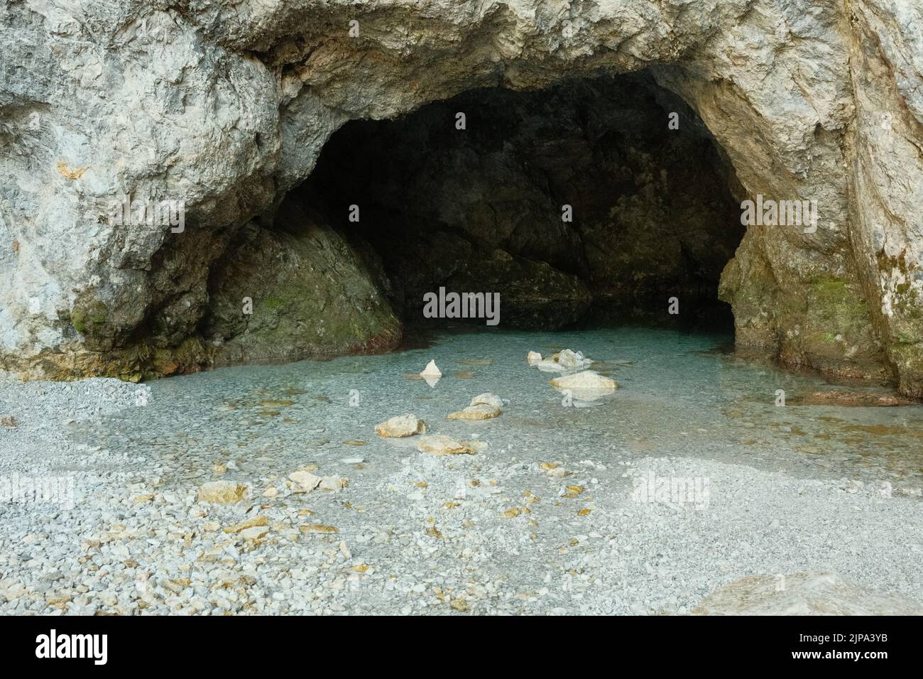 A crystal clear blue water at the spring Stock Photo - Alamy