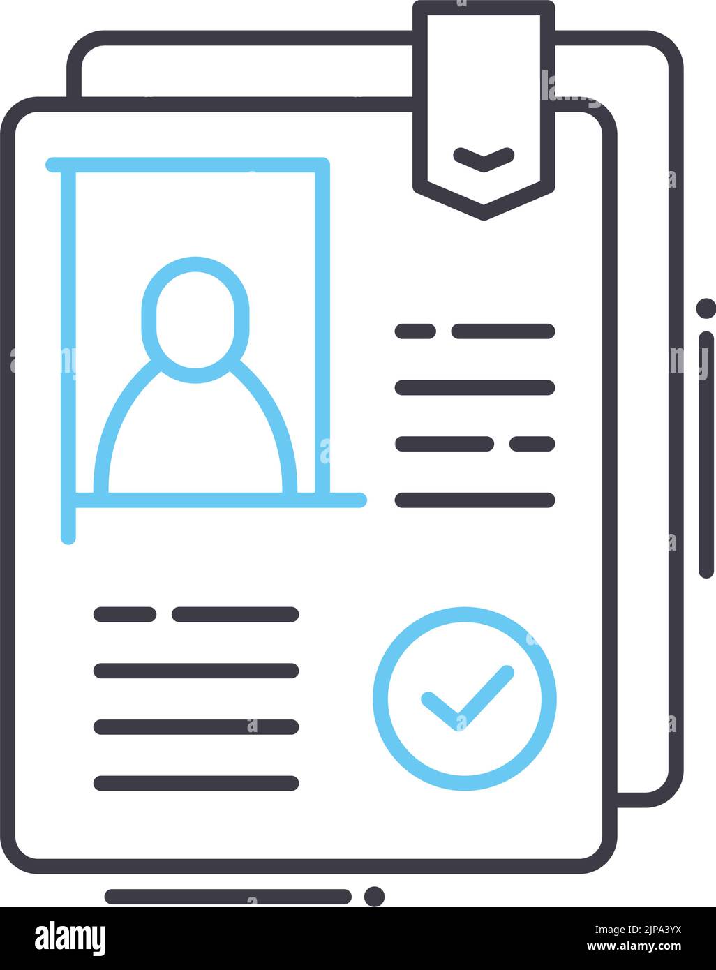 hire line icon, outline symbol, vector illustration, concept sign Stock ...