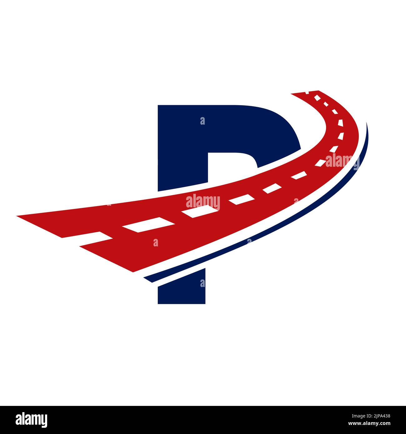 Letter P Transport Logo. P Letter Road Logo Design Transportation Sign ...