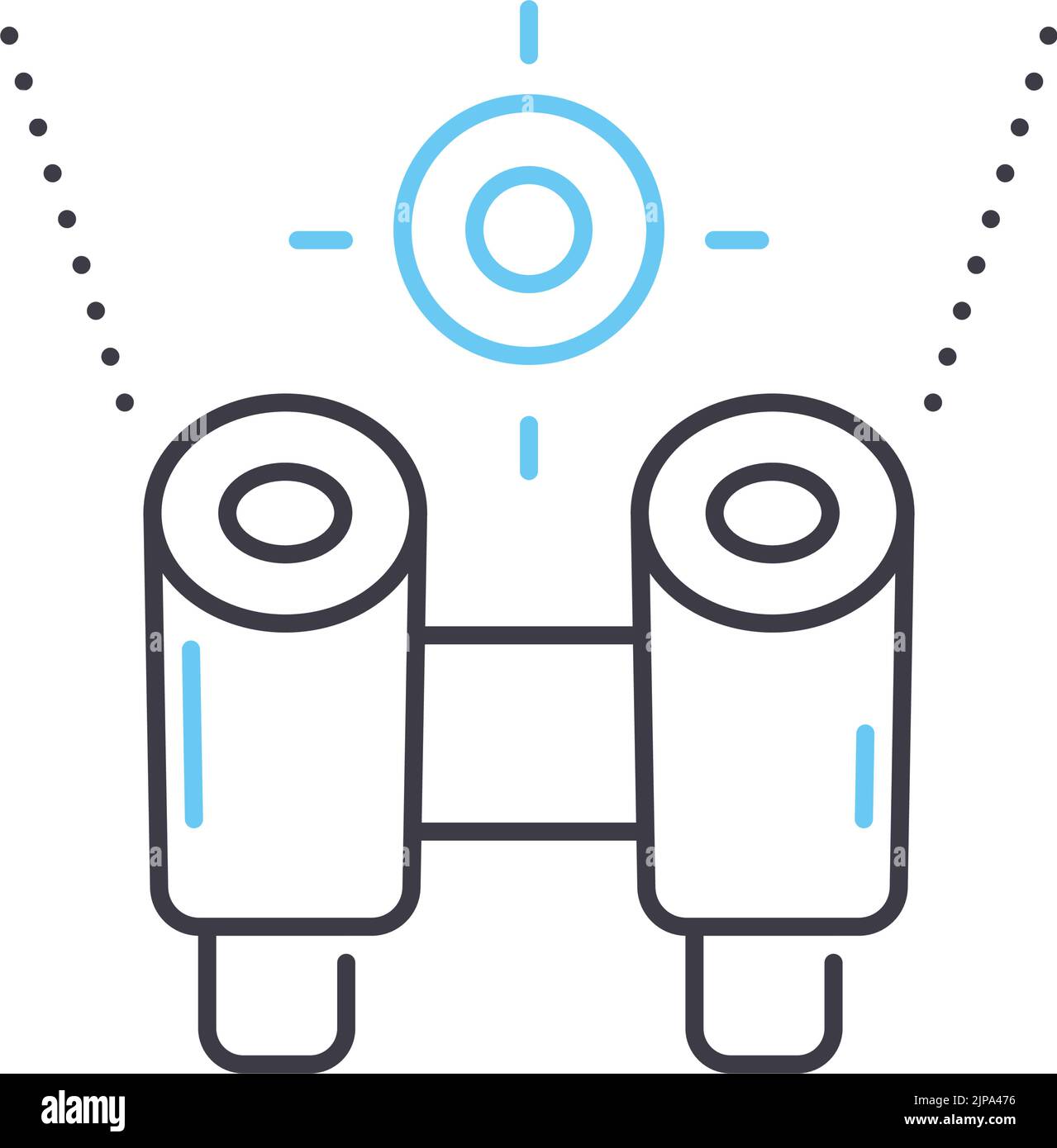 future focus line icon, outline symbol, vector illustration, concept ...