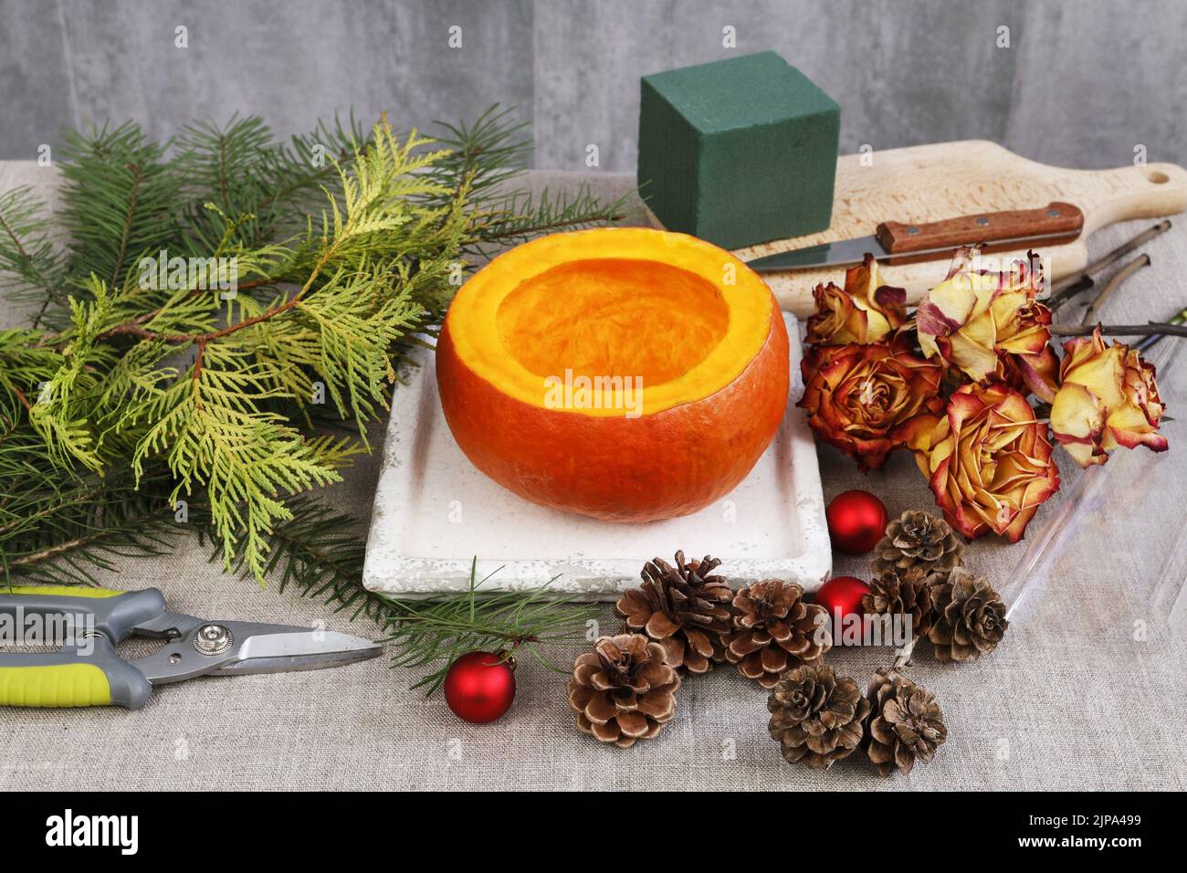 How to make long lasting Christmas decoration made of dried roses ...