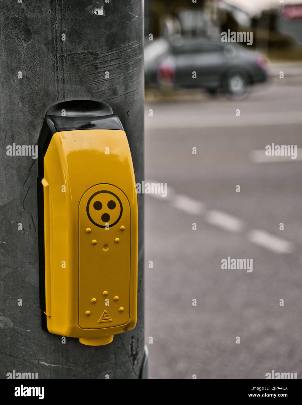 Yellow wall light and road sign hi-res stock photography and images - Alamy