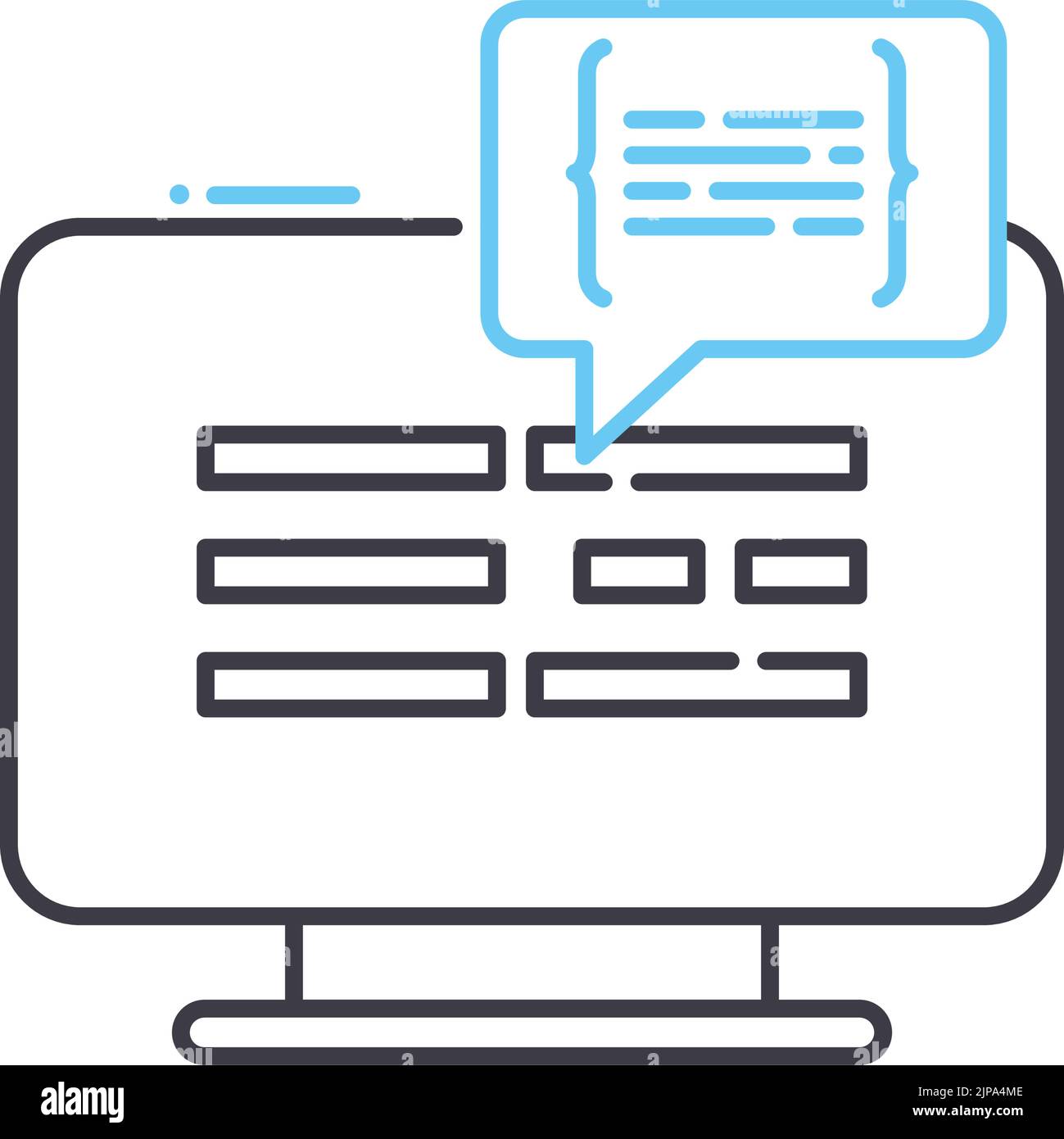 languages line icon, outline symbol, vector illustration, concept sign ...