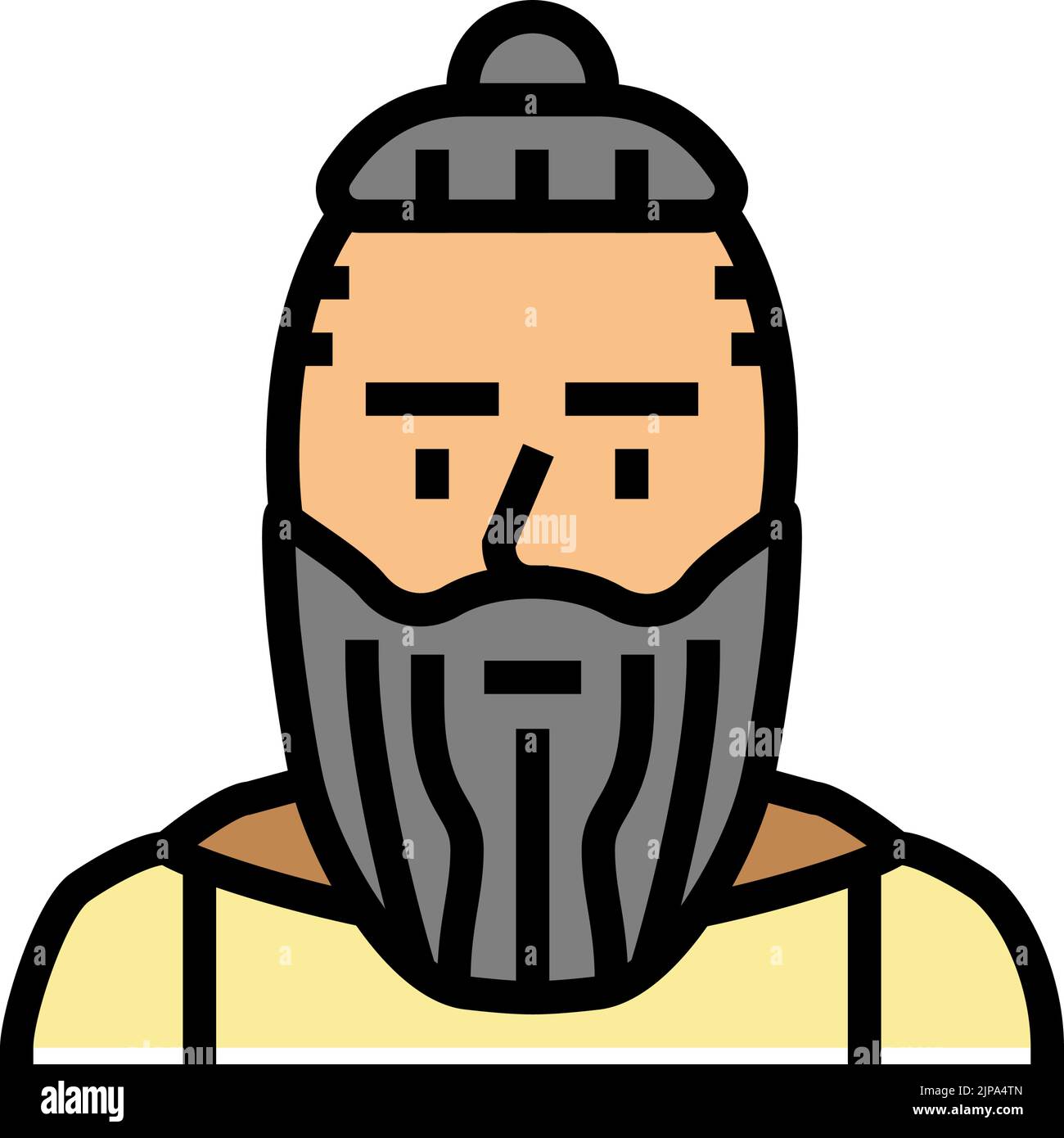 head viking medieval color icon vector illustration Stock Vector Image ...