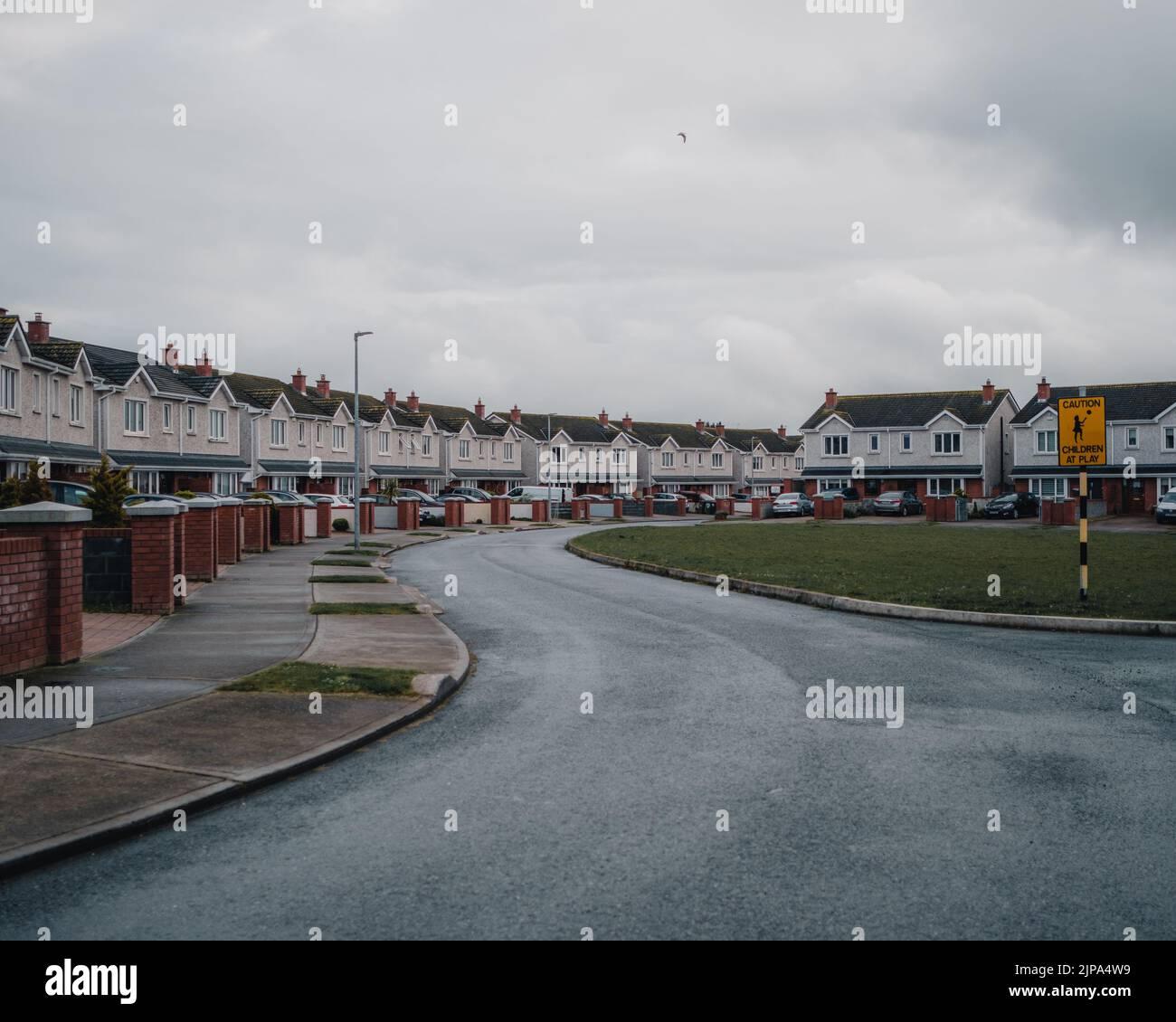 An interesting suburb with a lot of houses of the same design Stock ...