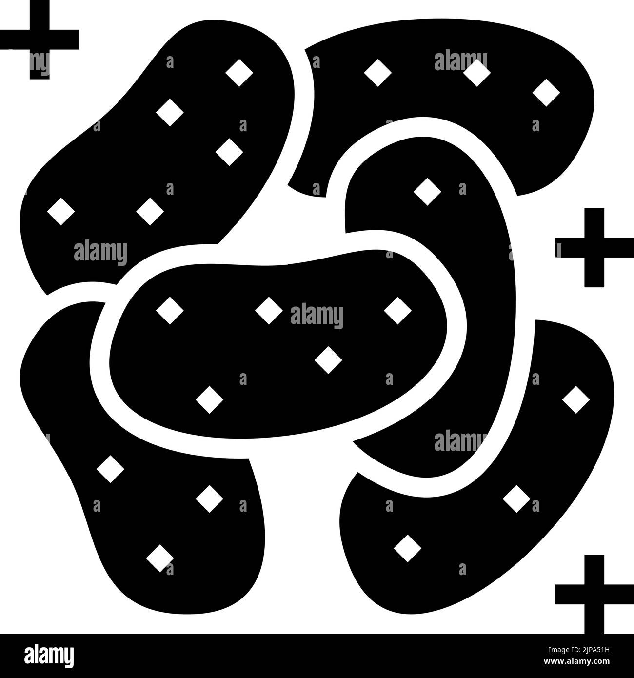 gum jelly candy gummy glyph icon vector illustration Stock Vector Image ...