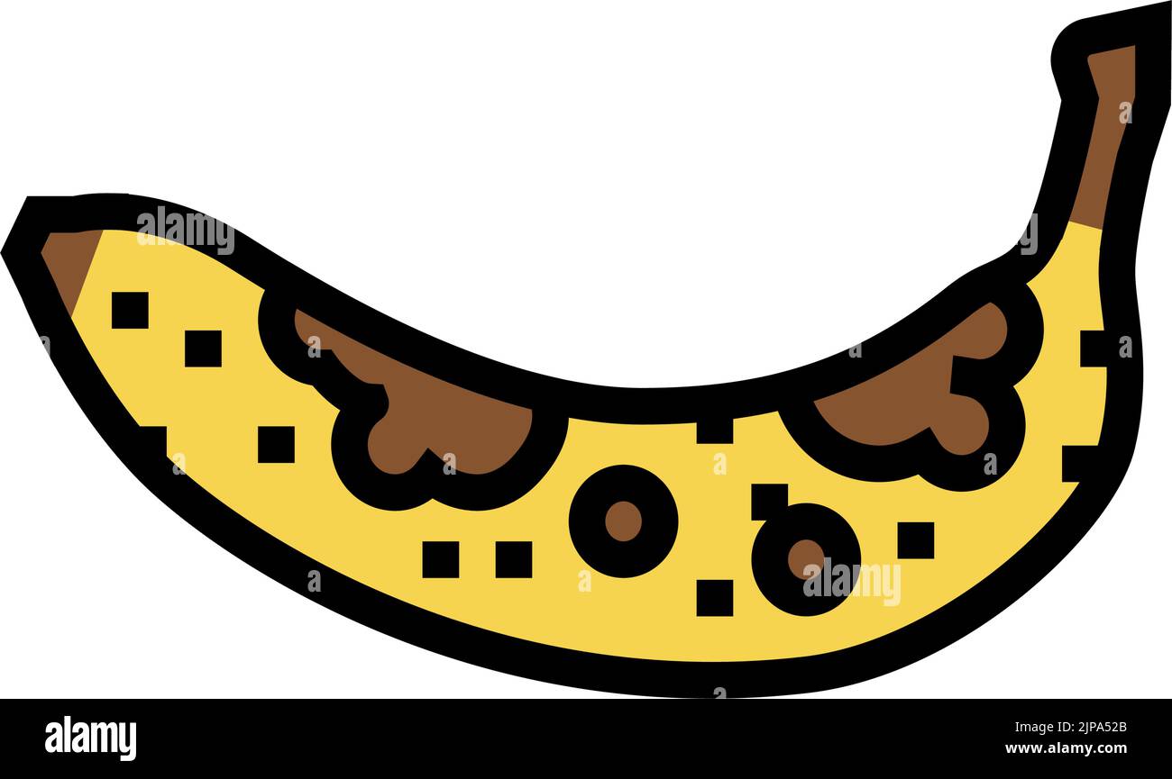 ripe banana color icon vector illustration Stock Vector Image & Art - Alamy
