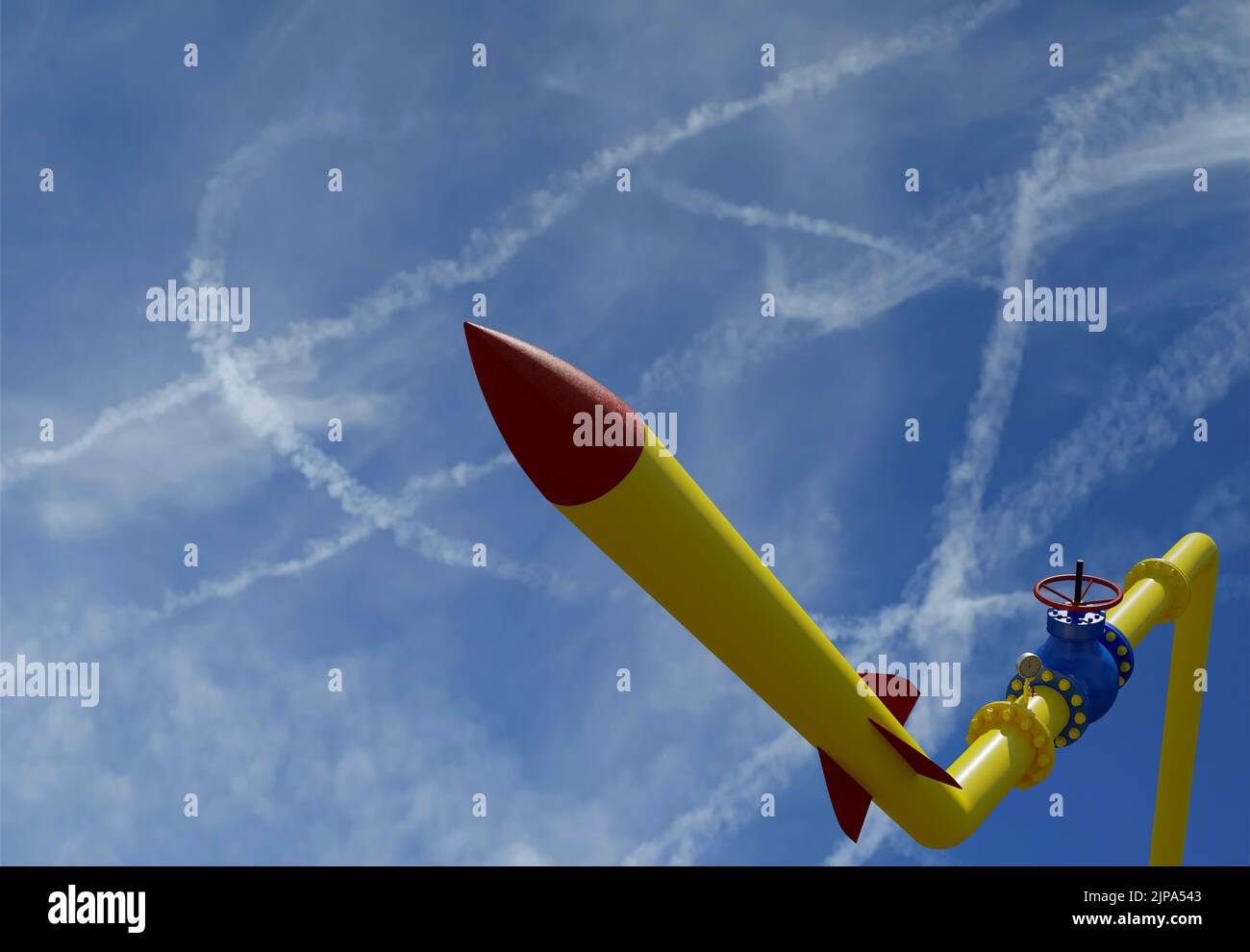 Crisis, gas pipe being turned into weapons, the concept of a threat to ...