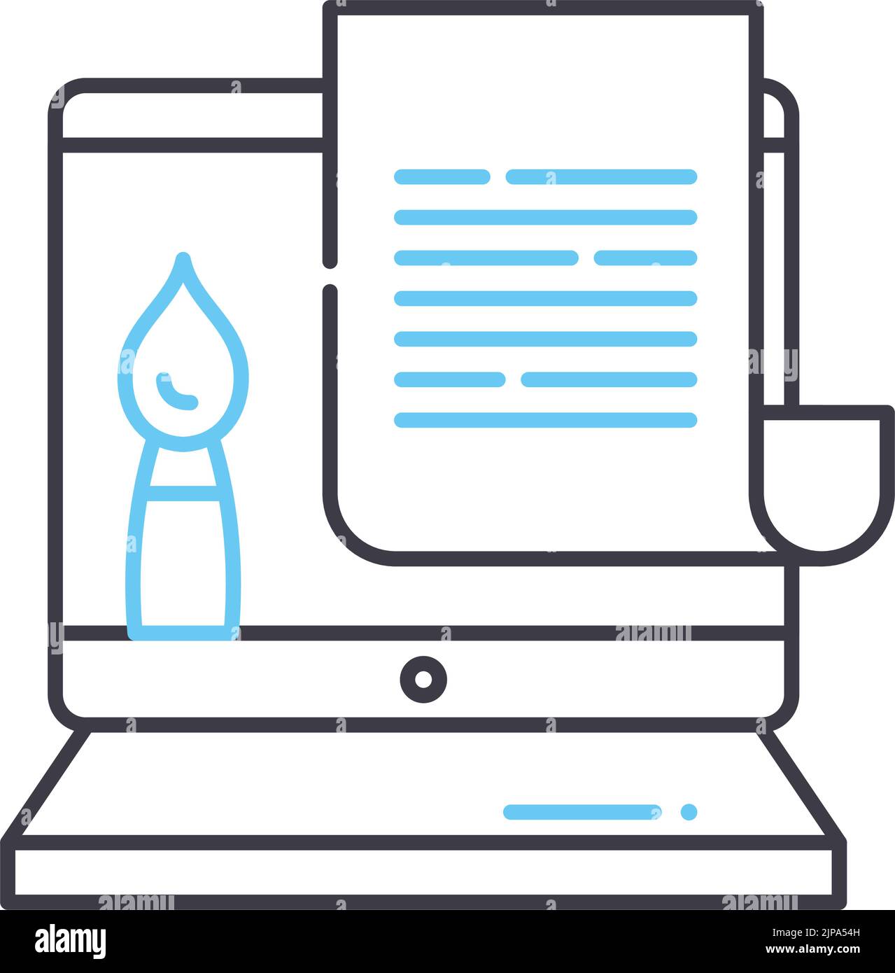 instructions line icon, outline symbol, vector illustration, concept sign Stock Vector Image ...