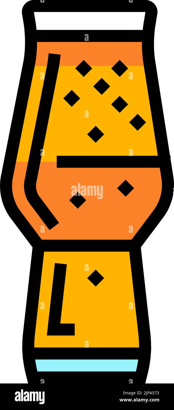 lager beer glass color icon vector illustration Stock Vector Image ...