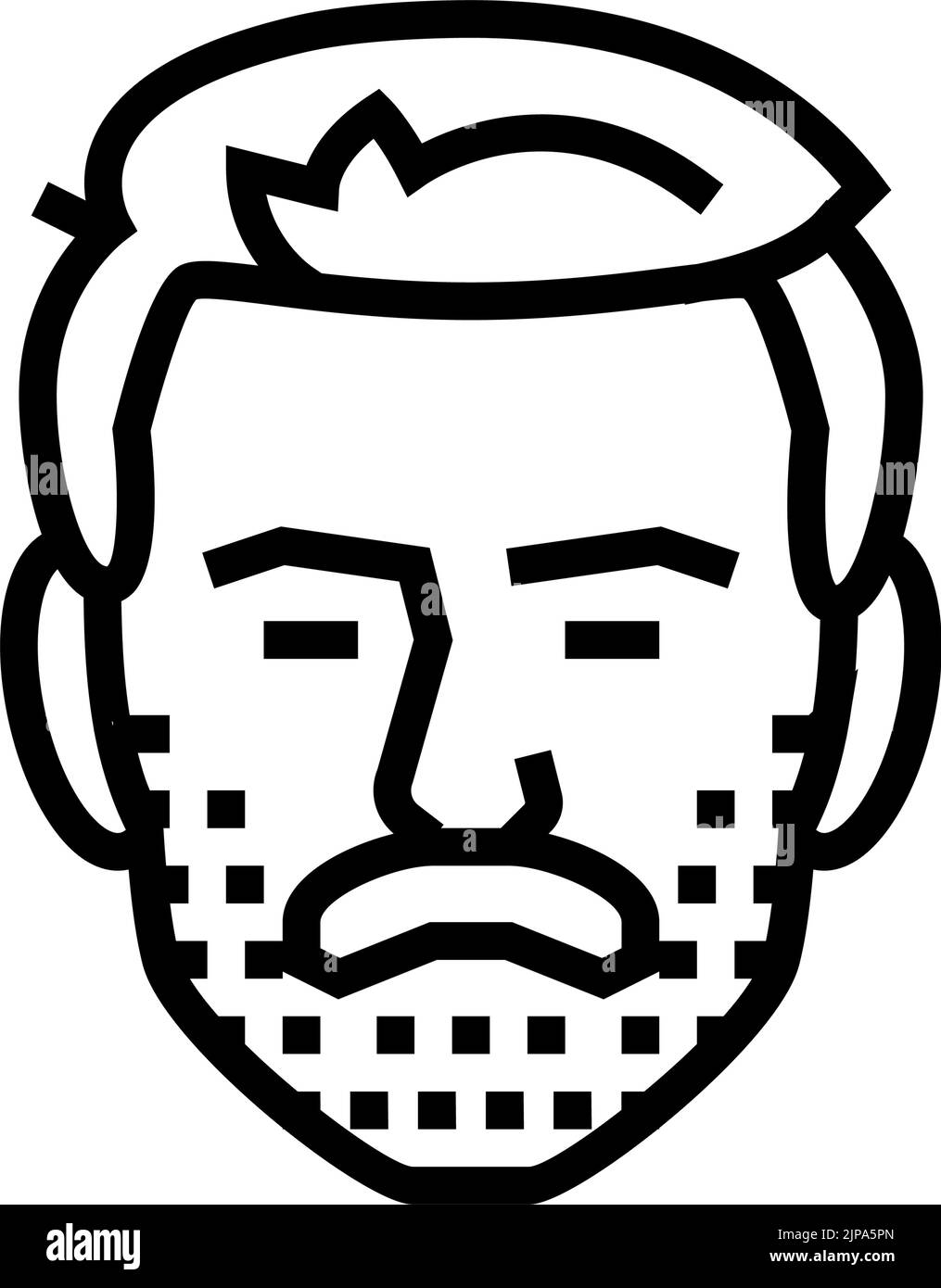 Beardstache Stock Vector Images - Alamy