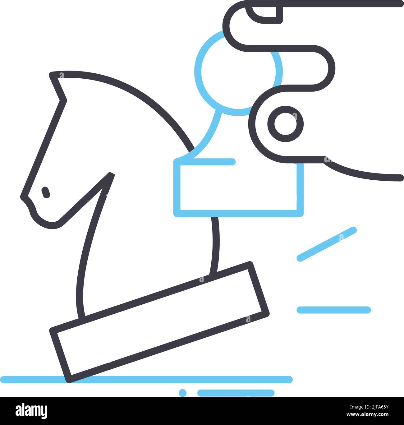 Strategy Level Line Icon Outline Symbol Vector Illustration Concept