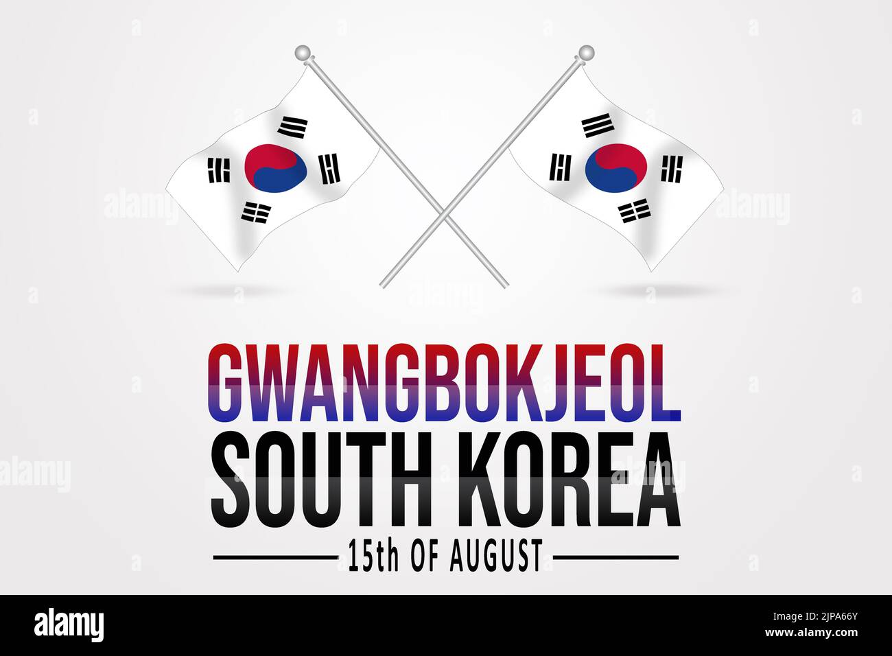 National Liberation Day of Korea, Wallpaper with Waving flags ...