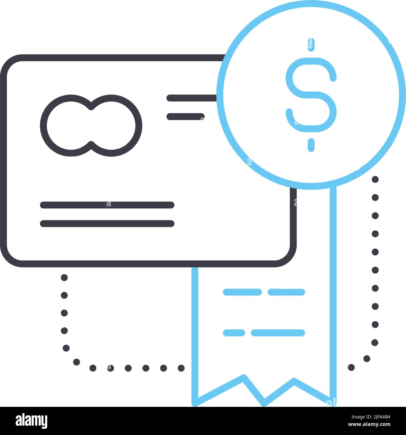 payment account line icon, outline symbol, vector illustration, concept ...