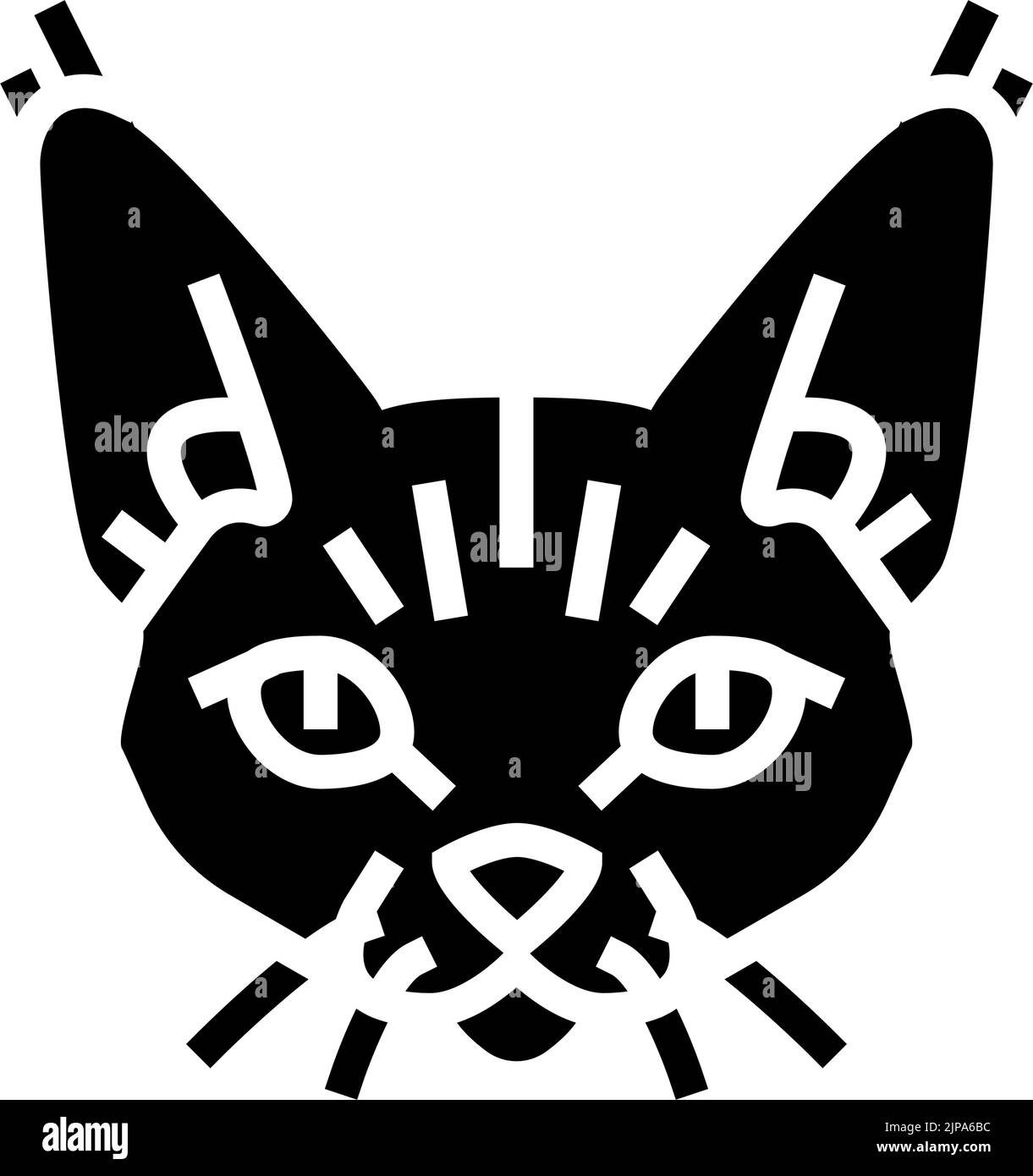 Black devon cat Stock Vector Images - Alamy