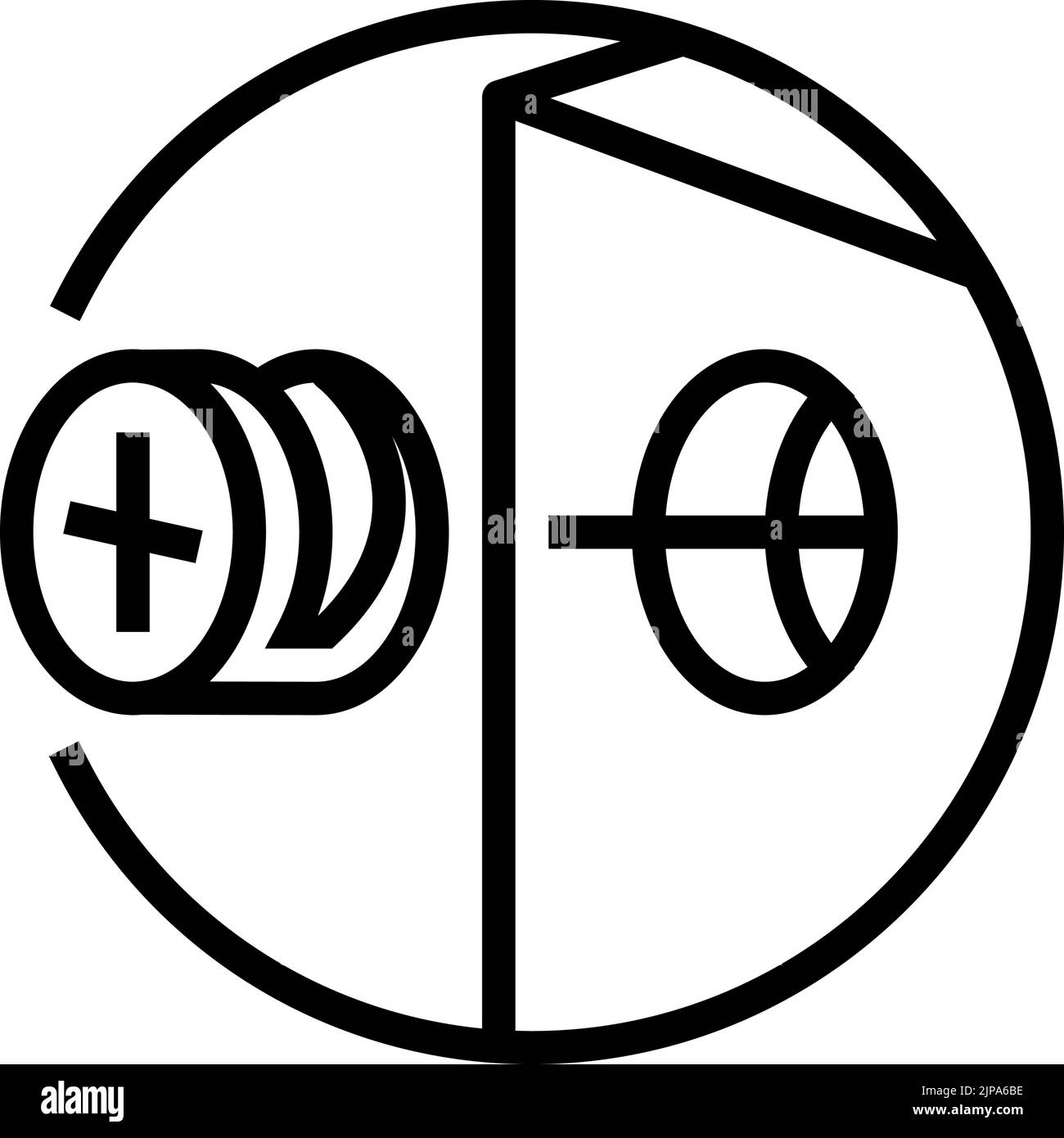 insert screw fast mounting assembly furniture line icon vector ...