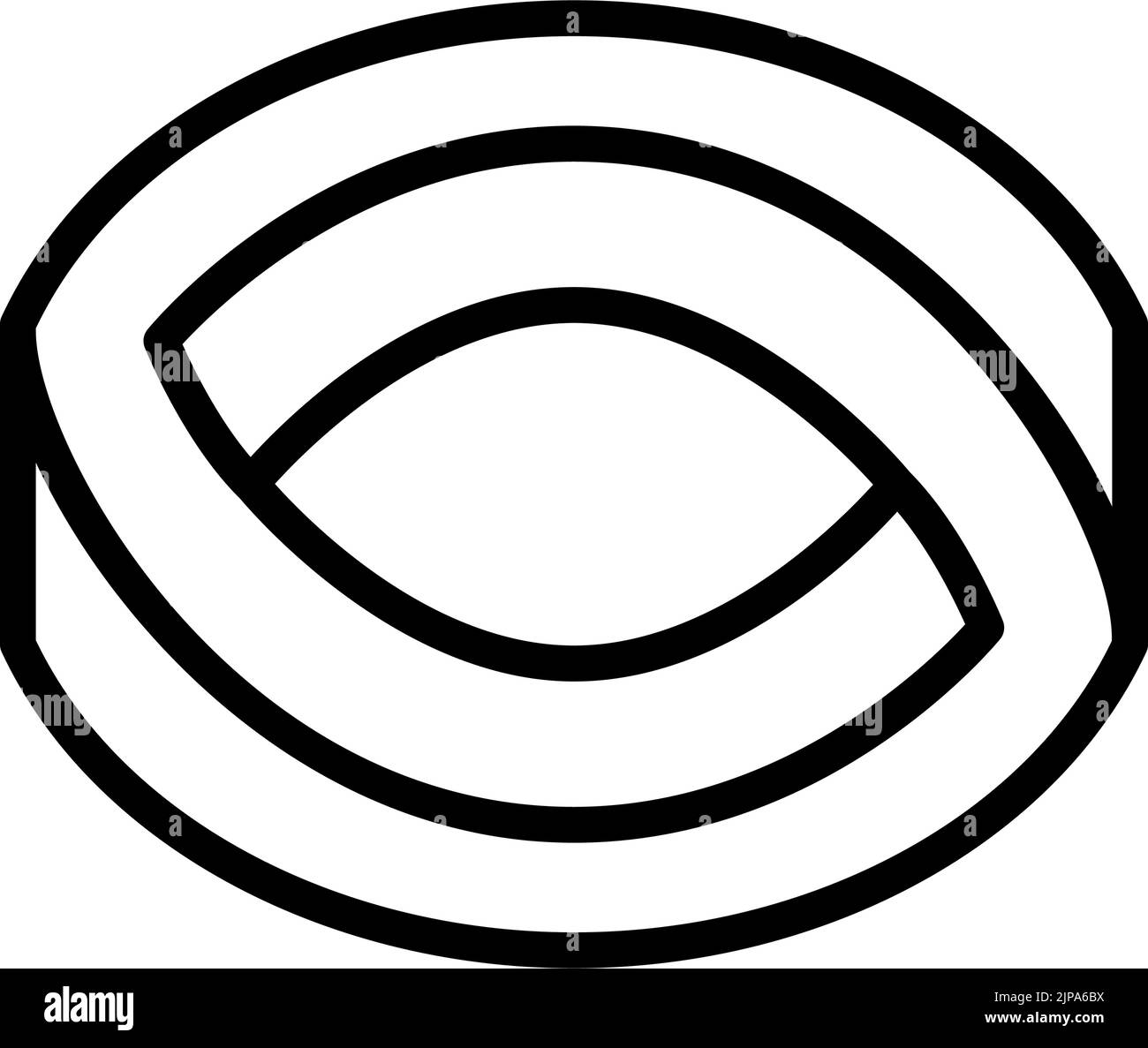 Infinity symbol loop 3d Black and White Stock Photos & Images - Alamy