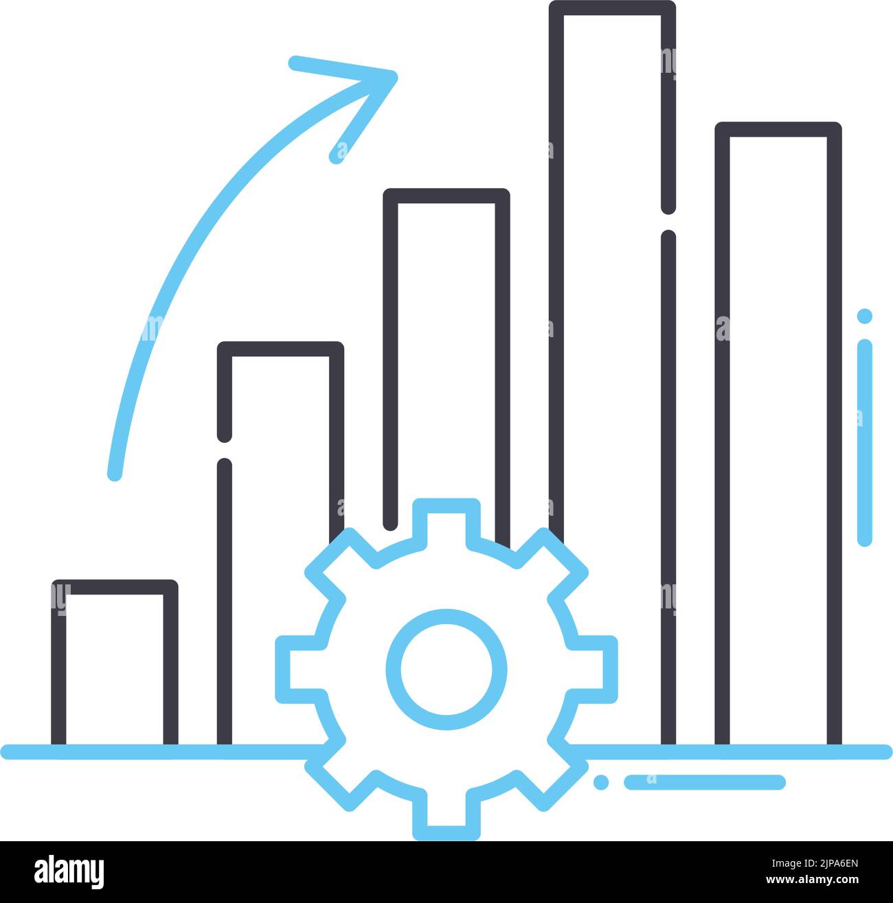 operation line icon, outline symbol, vector illustration, concept sign ...