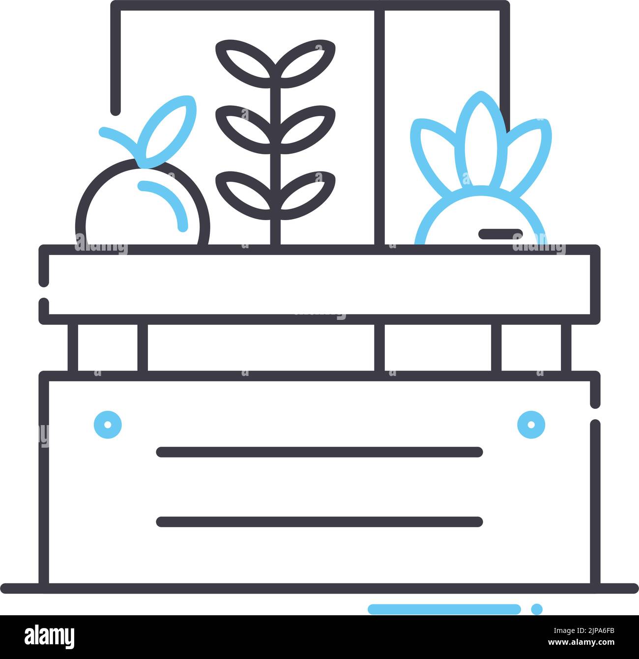 Food store line vector Cut Out Stock Images & Pictures - Alamy