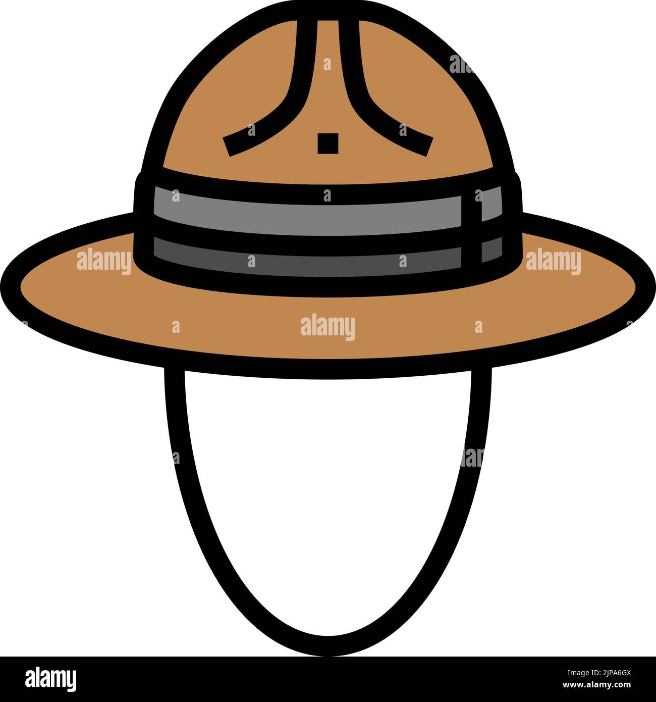 campaign hat cap color icon vector illustration Stock Vector Image ...