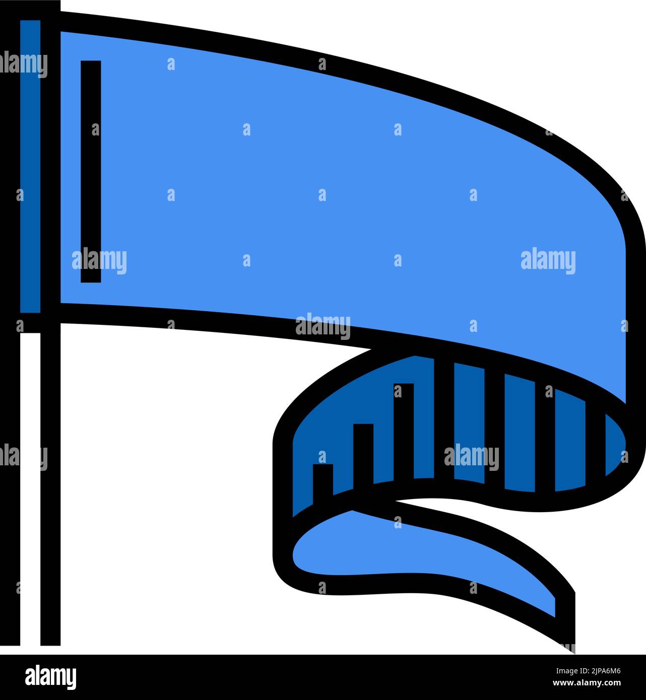 flag ribbon banner design color icon vector illustration Stock Vector ...