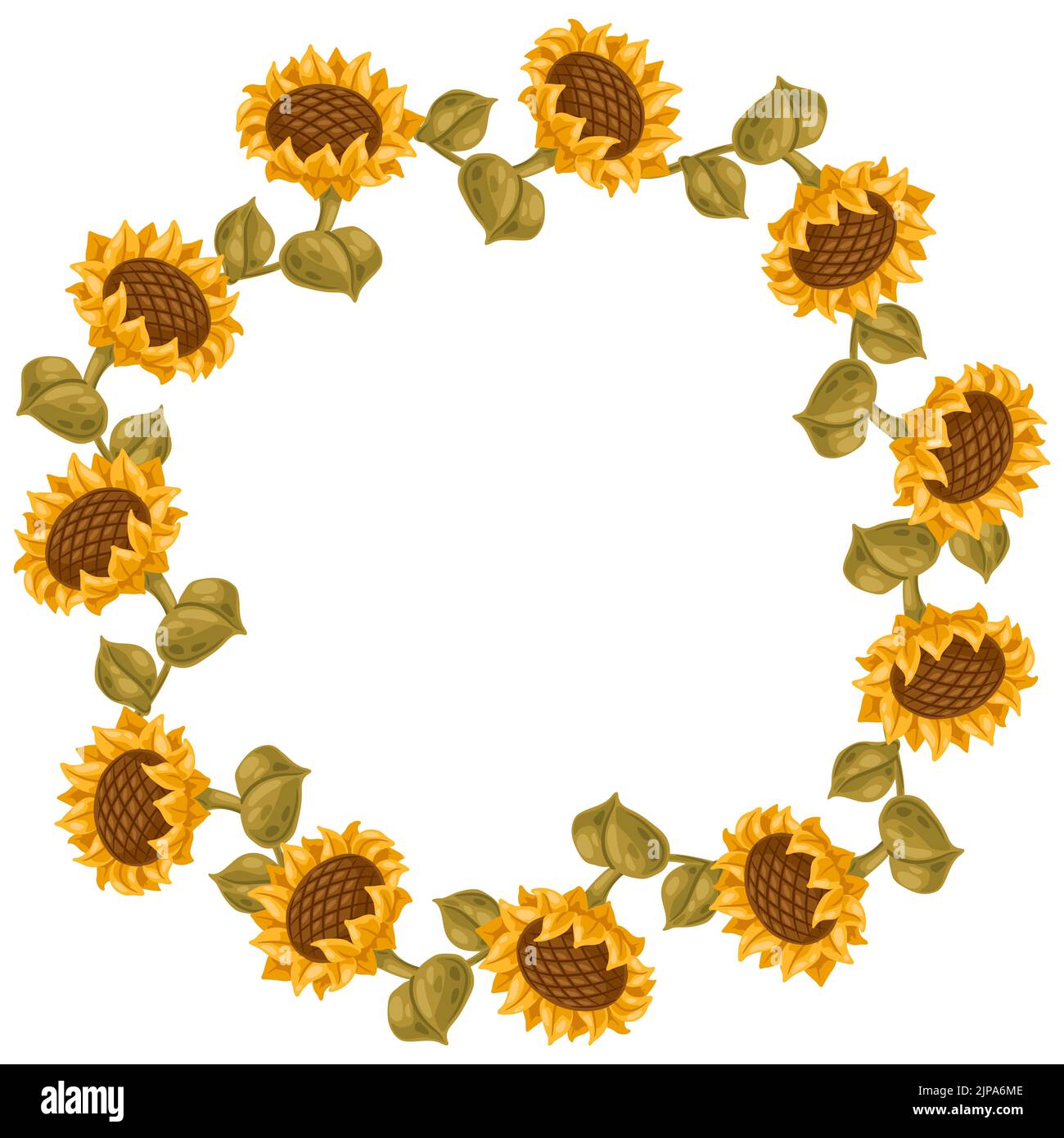 Sunflower vector bundle hi-res stock photography and images - Alamy