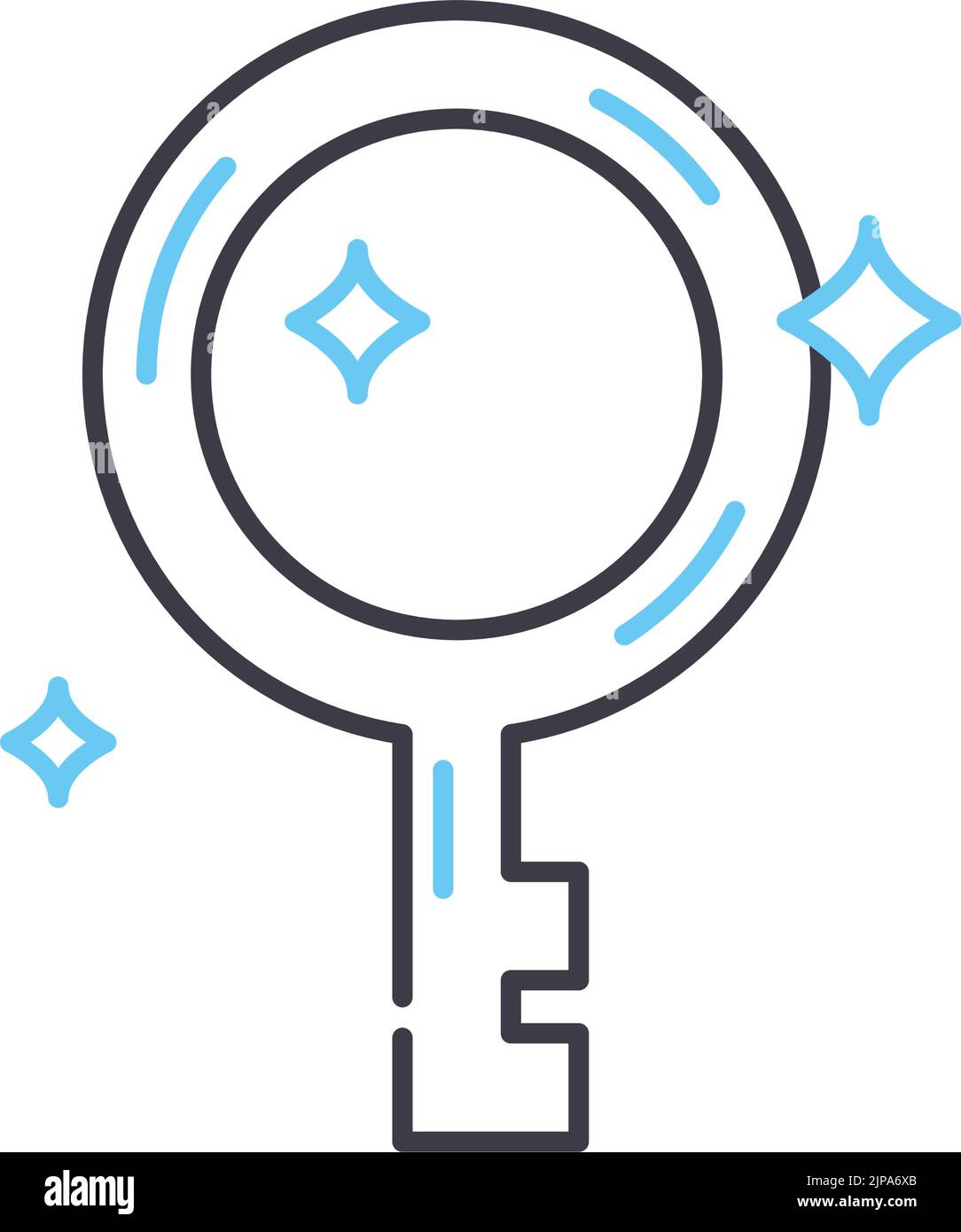 key line icon, outline symbol, vector illustration, concept sign Stock ...