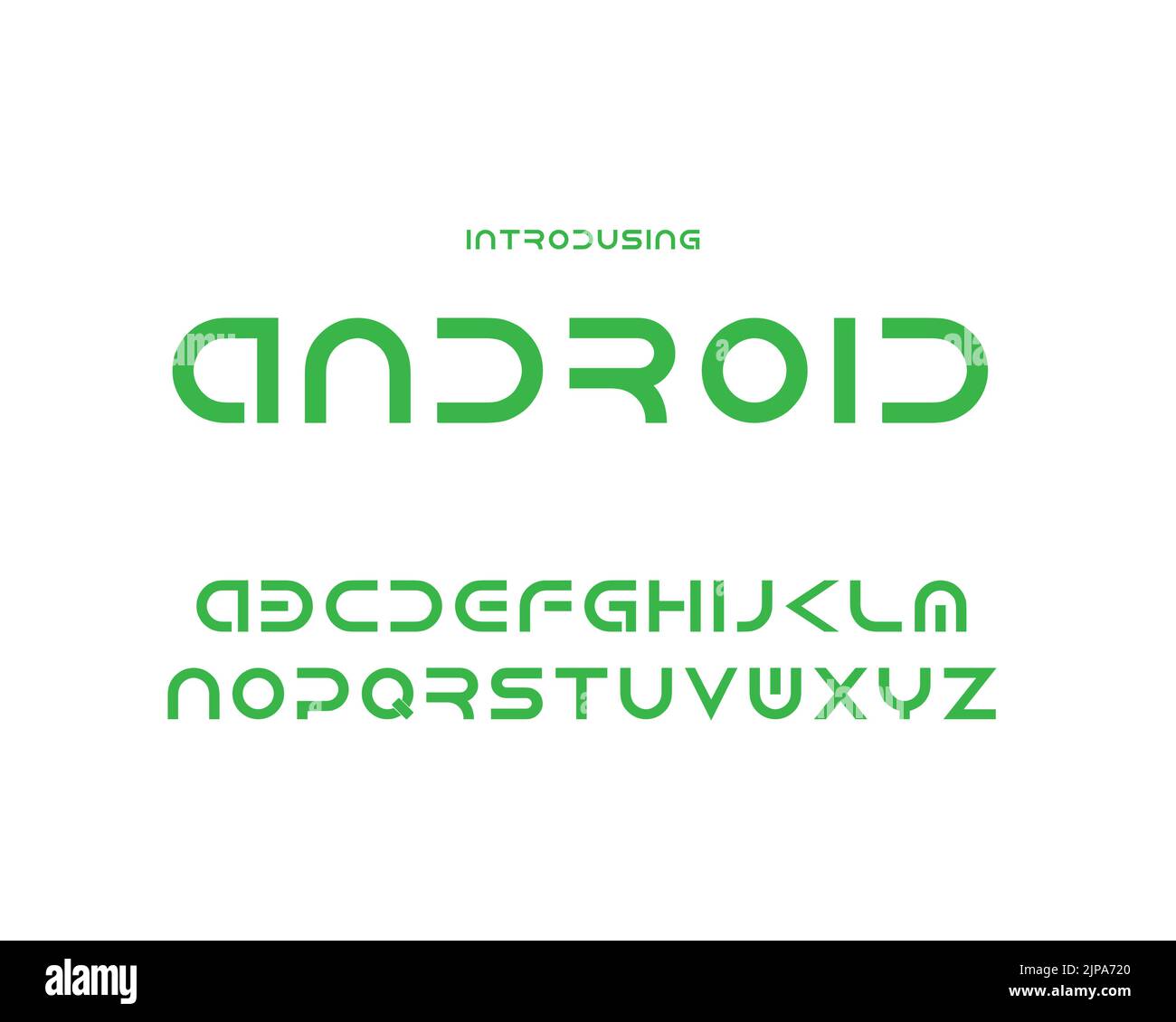 Abstract minimal modern alphabet fonts. Typography technology ...