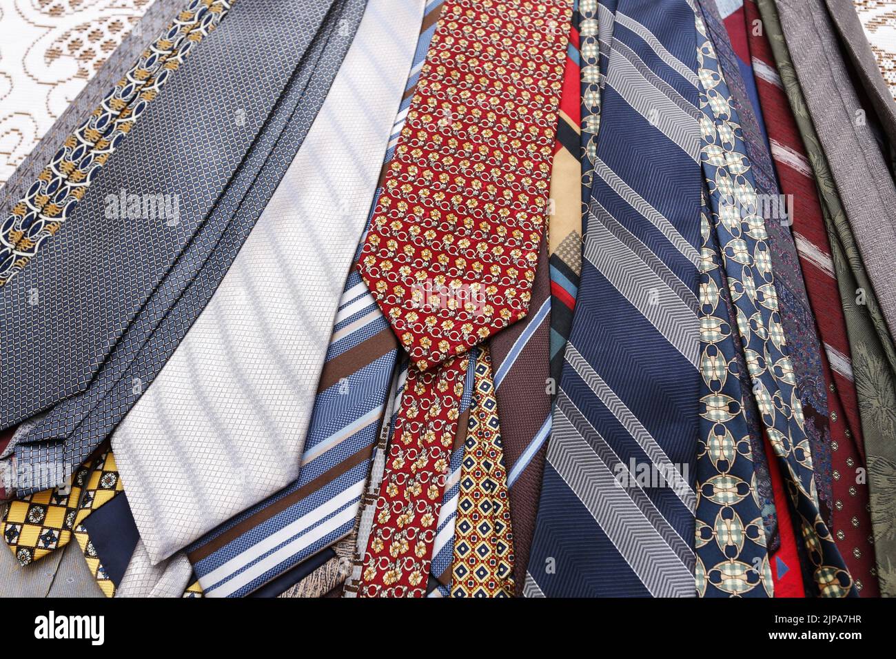 Men's fashion: many colorful ties. Graphic resources Stock Photo - Alamy