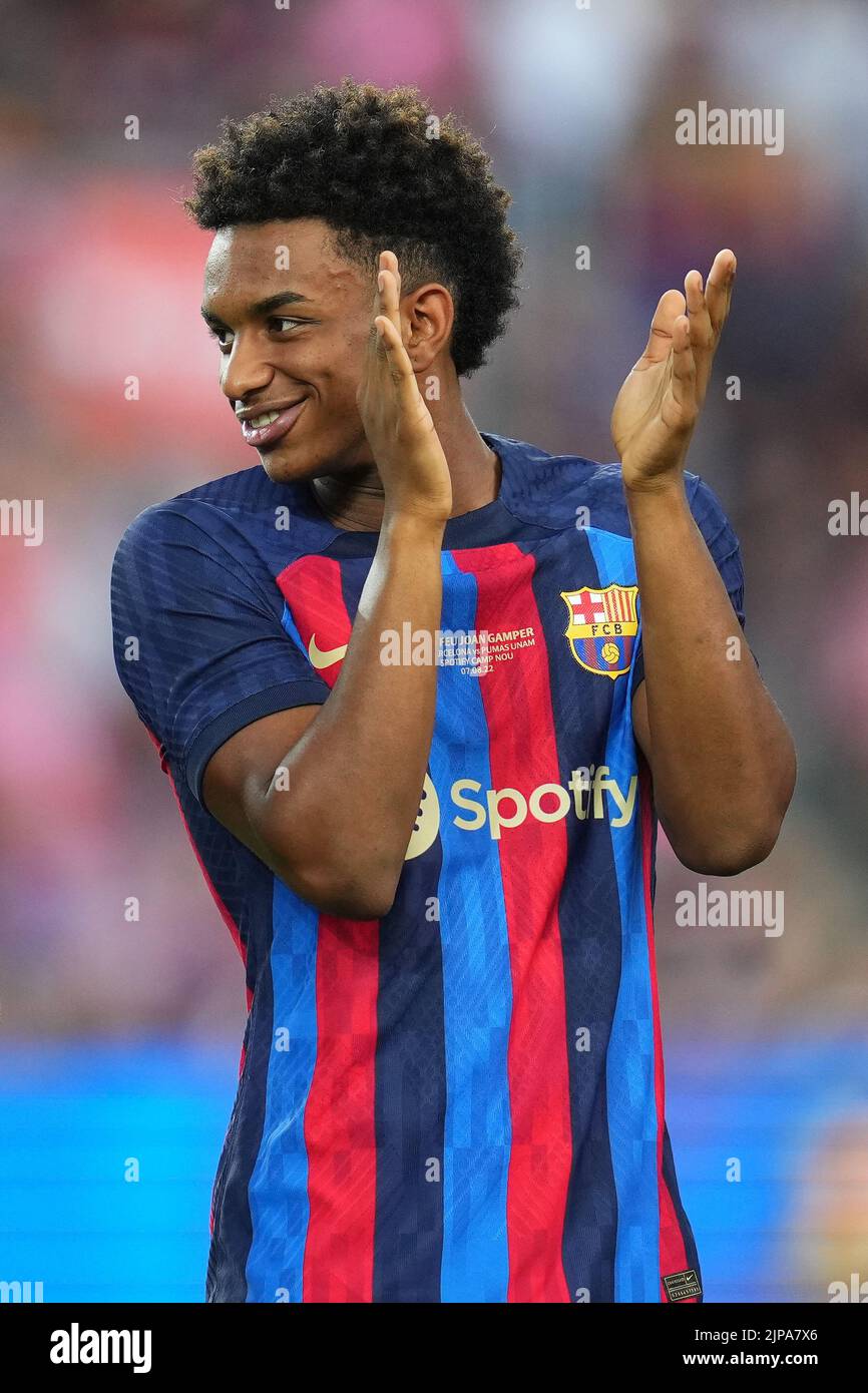 Alejandro Balde of FC Barcelona during the Joan Gamper trophy match ...
