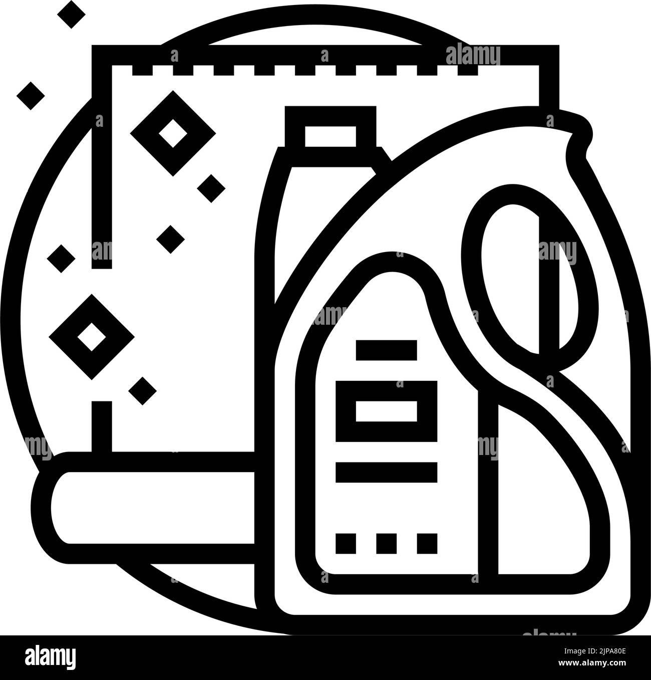 carpet cleaner detergent line icon vector illustration Stock Vector ...