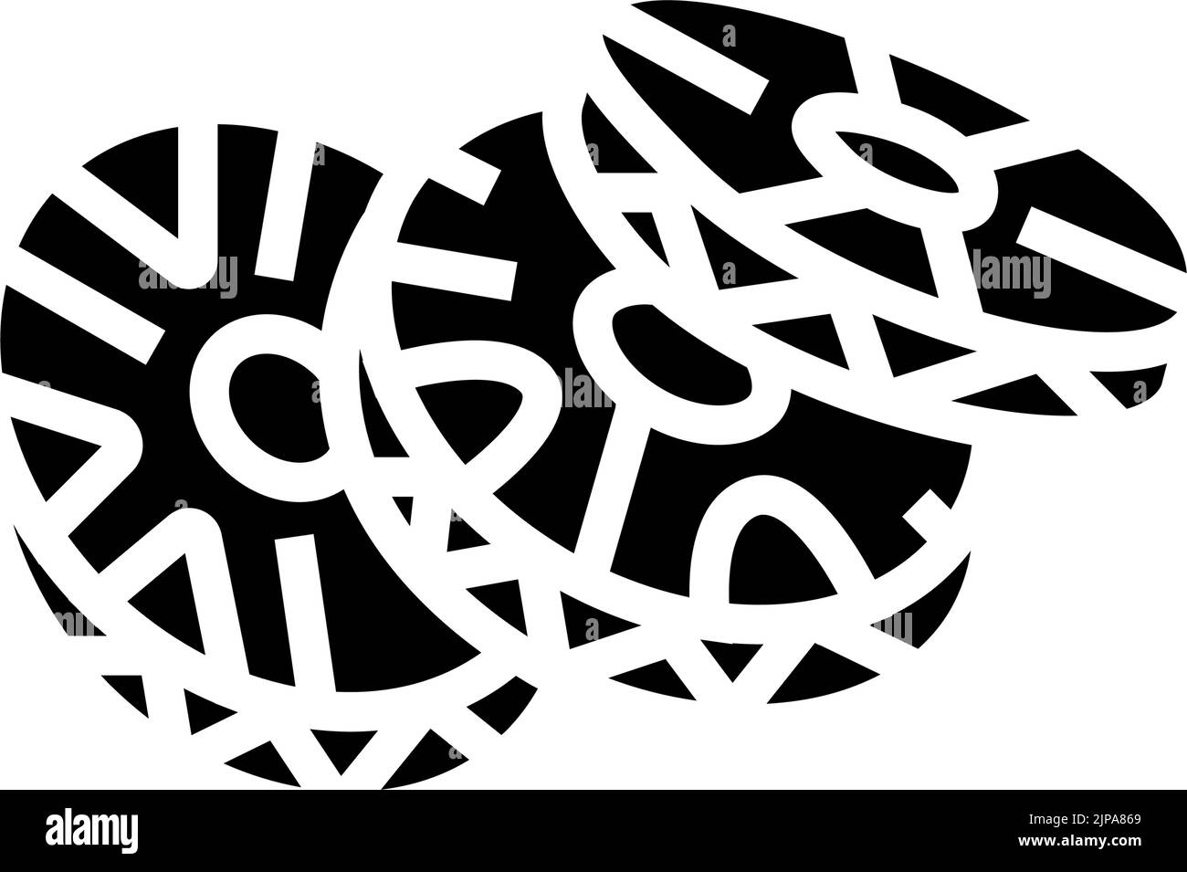 pineapple yellow glyph icon vector illustration Stock Vector Image ...