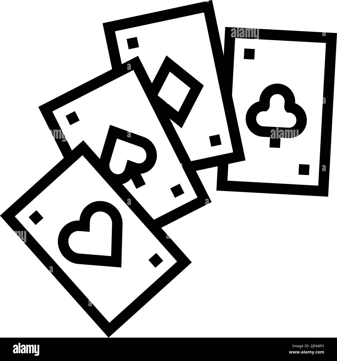 card slot game line icon vector illustration Stock Vector Image & Art ...