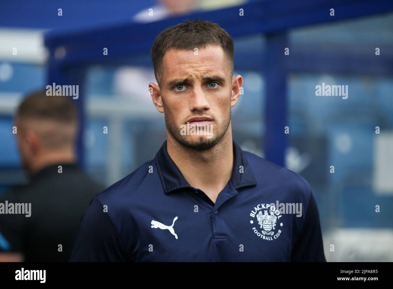 Jerry Yates #9 of Blackpool arrives at the stadium Stock Photo - Alamy