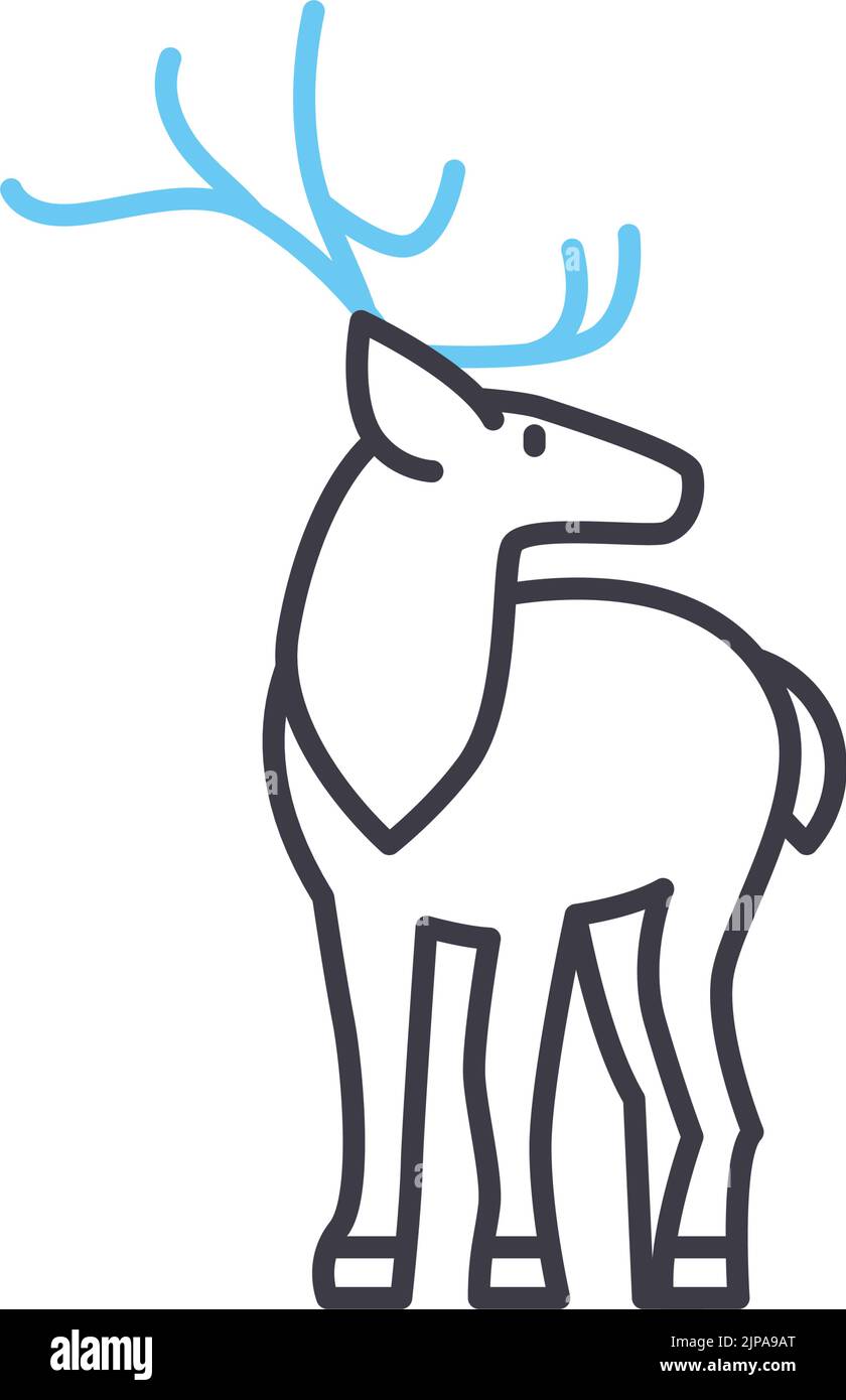 Deer Outline Drawing