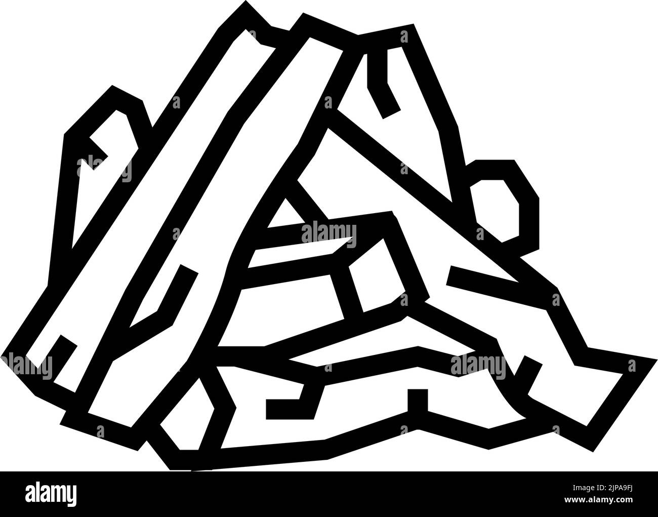 Pile cut wood stump log Black and White Stock Photos & Images - Alamy