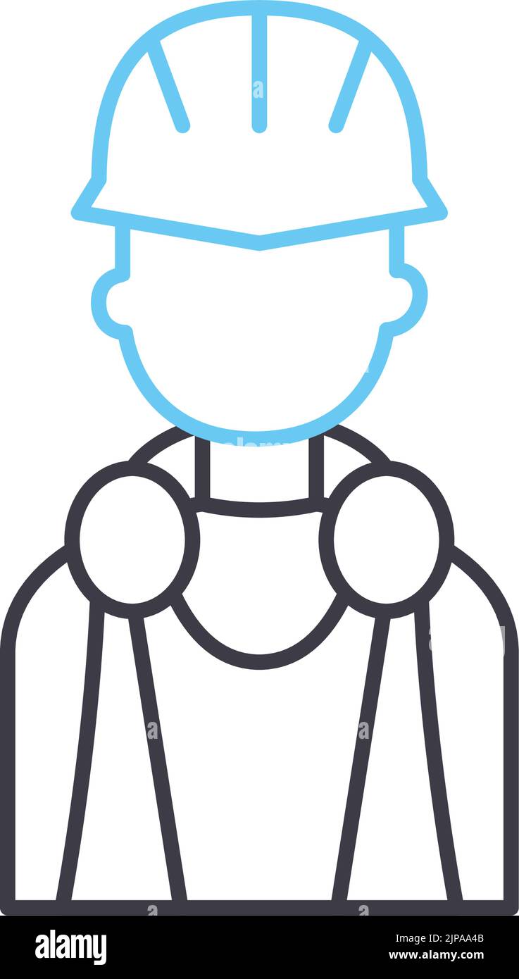 Avatar vector icon linear Cut Out Stock Images & Pictures - Alamy