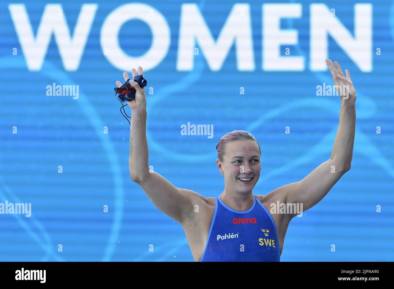 Rome, Italy. 16th August 2022, SJOESTROEM Sarah (SWE) during the LEN ...