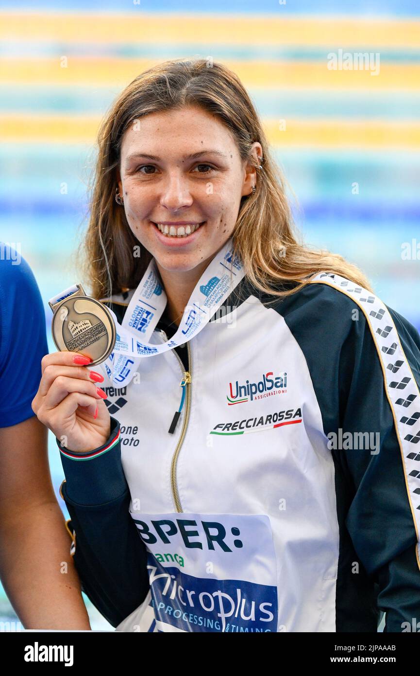 Rome, Italy. 16th August 2022, Sara Franceschi (ITA) during European ...