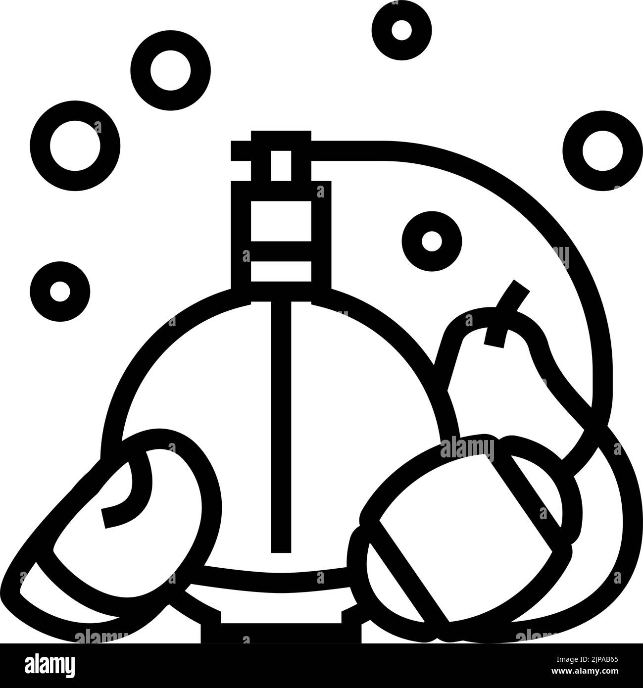 fruity notes perfume line icon vector illustration Stock Vector Image ...