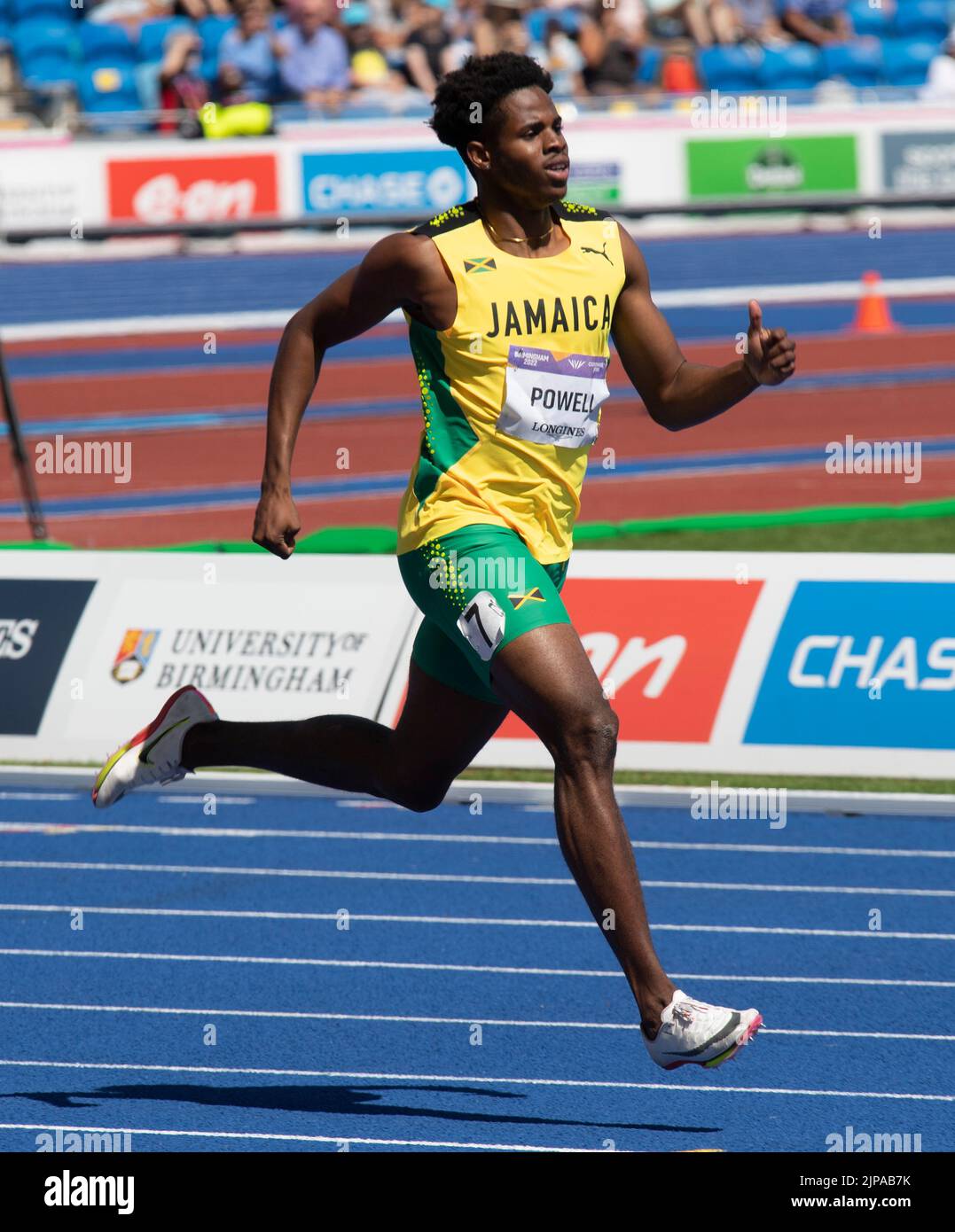 Jevaughn Powell of Jamaica competing in the 400m heats at the ...