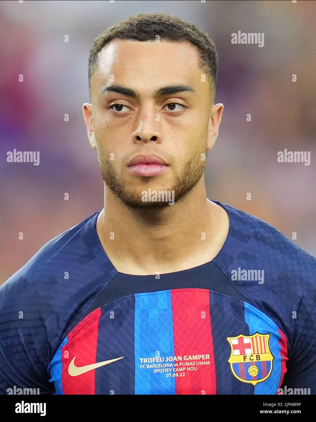 Sergino Dest of FC Barcelona during the Joan Gamper trophy match ...