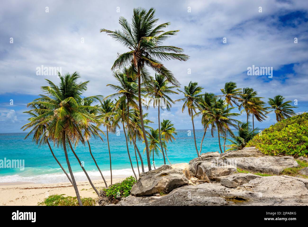 Bottom Bay Beach ,St.Philip Perish , Barbados Caribbean Stock Photo - Alamy