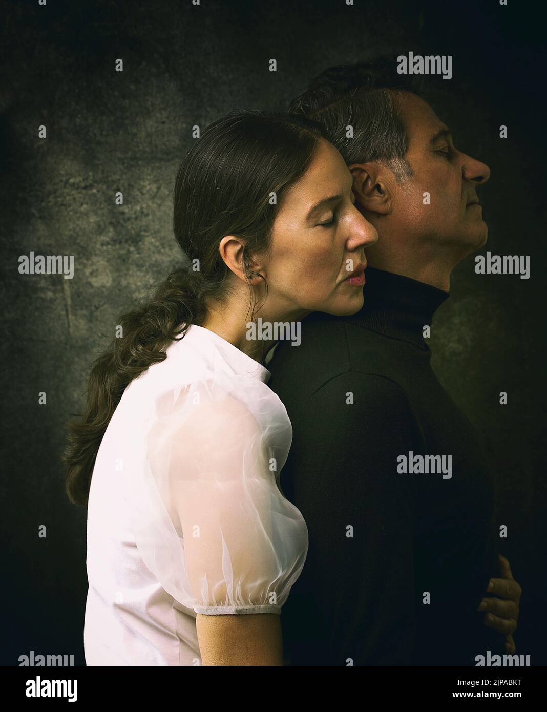 couple in loving embrace Stock Photo - Alamy