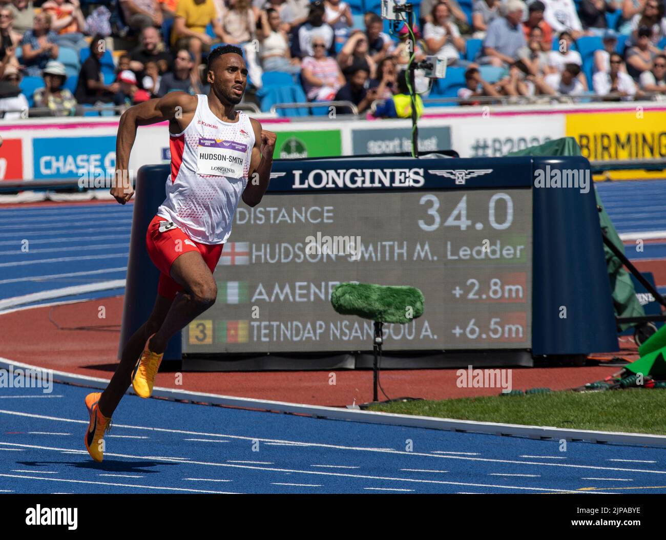 Matthew Hudson-Smith of England competing in the men's 400m heats at ...